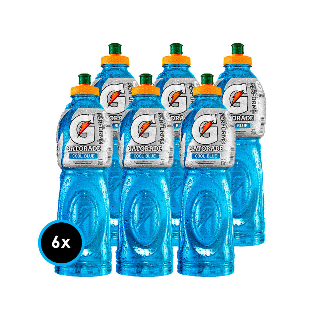 PACK 6 GATORADE AZUL 1 LITRO - Distribuidora Ramsc Super Market